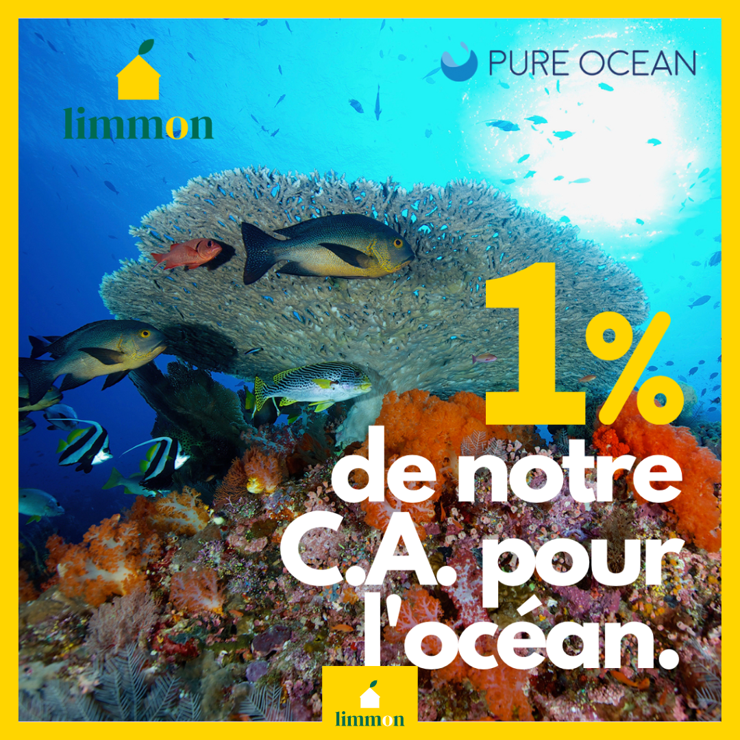 1 % de notre C.A. pour la protection des océans. | Limmon